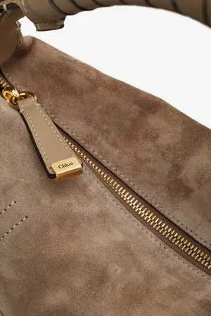 Chloé Marcie Small Shoulder Bag - Beige