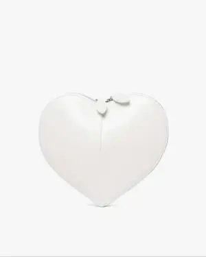 Alaïa Le Coeur Leather Crossbody Bag - White