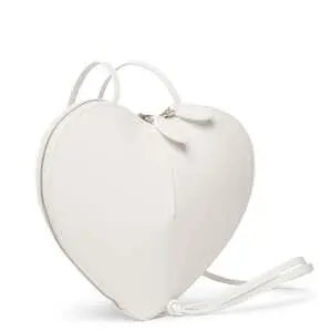Alaïa Le Coeur Leather Crossbody Bag - White