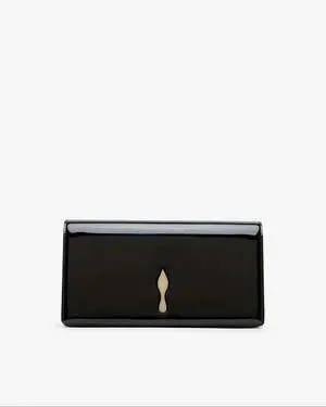 CHRISTIAN LOUBOUTIN Bettina Patent Clutch - Black