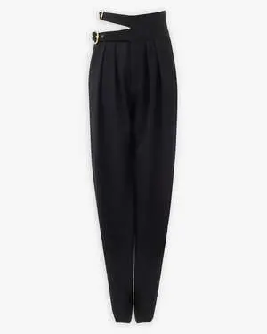 Chloé High-waist Buckled Trousers