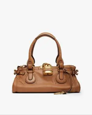 Chloé Paddington Leather Shoulder Bag - Brown