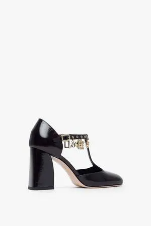 ROGER VIVIER Tres Vivier 85 Pumps With Gold Charms