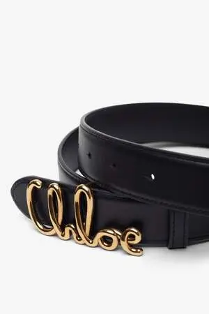 Chloé Iconic Leather Belt - Black