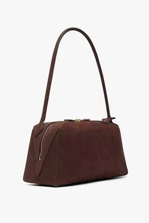 Alaïa Le Teckel Nubuck Shoulder Bag - Brown
