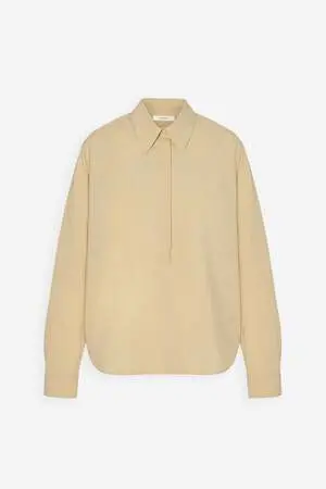 THE ROW Margan Crispy Sanded Cotton Shirt