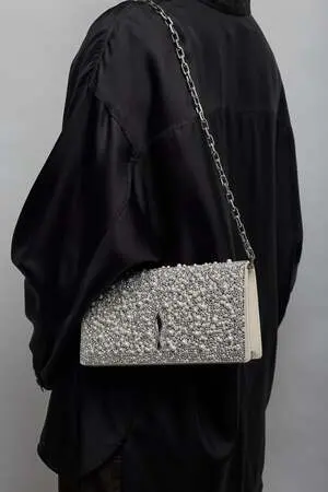 CHRISTIAN LOUBOUTIN Bettina Strass Clutch