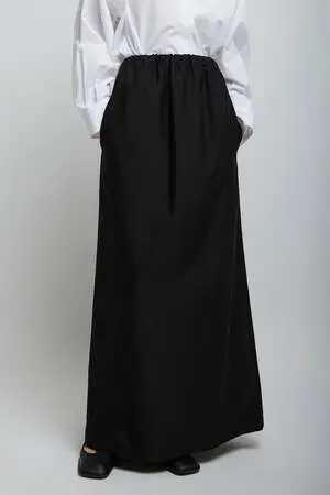 THE ROW Saul Silk Cotton Skirt