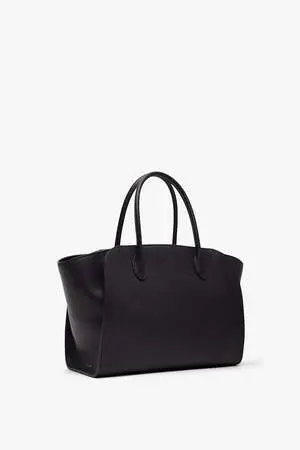 THE ROW Marlo 12 Leather Tote - Black
