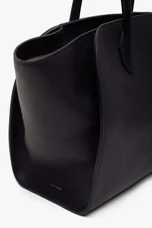 THE ROW Marlo 12 Leather Tote - Black