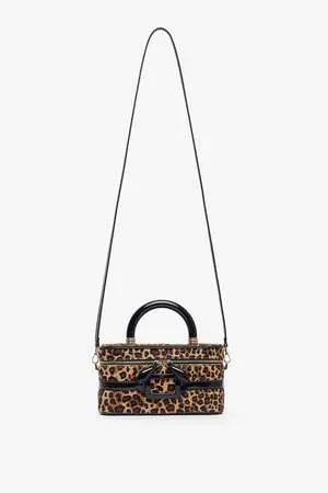 ROGER VIVIER Belle Vivier Vanity Leopard Mini Bag