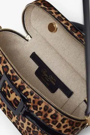 ROGER VIVIER Belle Vivier Vanity Leopard Mini Bag