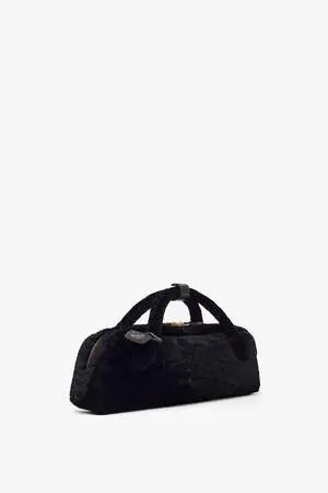 Alaïa Le Teckel Shearling Clutch