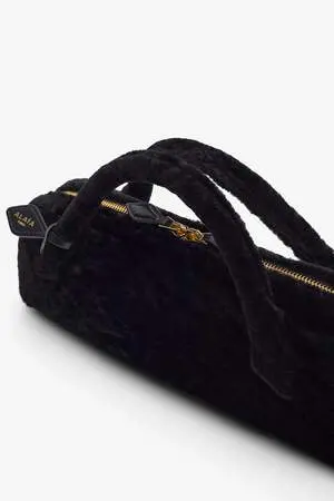 Alaïa Le Teckel Shearling Clutch