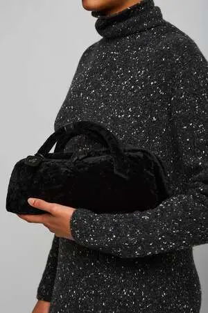 Alaïa Le Teckel Shearling Clutch