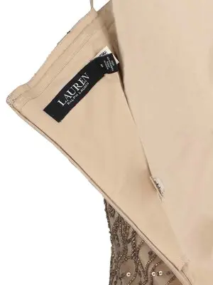 Ralph Lauren Beaded Mesh Sheath Dress