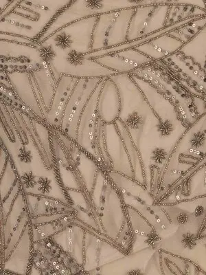 Ralph Lauren Beaded Mesh Sheath Dress