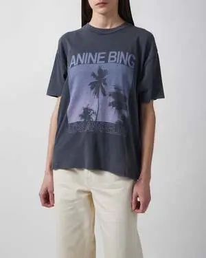 ANINE BING Cade Tee Palms Graphic T-shirt