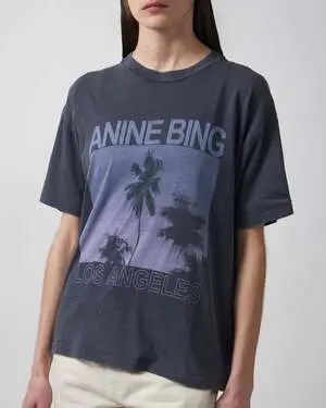 ANINE BING Cade Tee Palms Graphic T-shirt