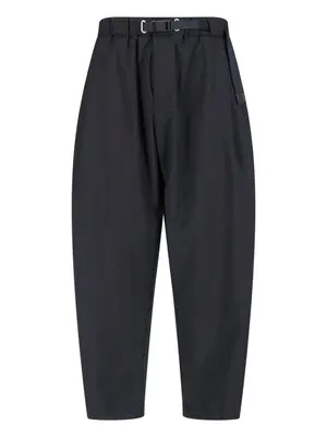 WHITE SAND Wide Leg Pants With Waistband