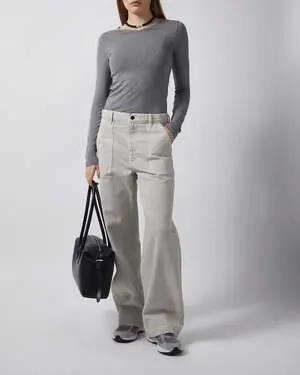 FRAME The Bow Cargo Jeans - Flax