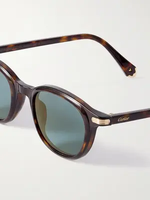 Cartier Round-frame Acetate Sunglasses