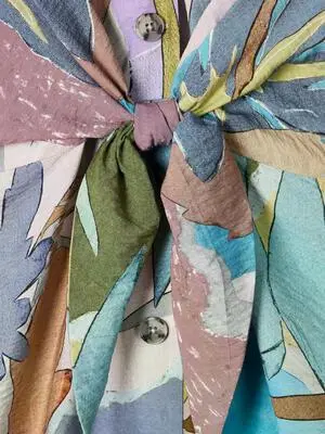 Paul Smith River Collage Graphic-print Tie-front Dress