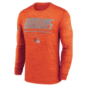 Nike Cleveland Browns Long-sleeve Performance T-shirt - Orange