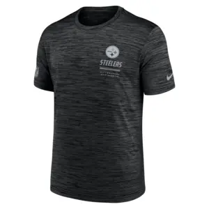 Nike Pittsburgh Steelers Sideline Team Issue Velocity Dri-fit Nfl T-shirt - Black