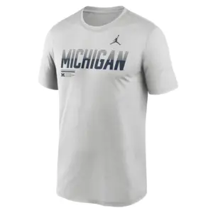 Nike Jordan Brand Michigan Sideline Legend Dri-fit T-shirt - Grey