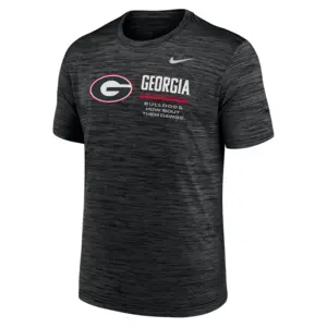 Nike Georgia Sideline Velocity Dri-fit College T-shirt - Black