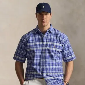 Ralph Lauren Plaid Oxford Shirt - Blue White Multi