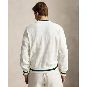Ralph Lauren Relaxed Fit Textured Jacquard Pullover With Embroidered Logo