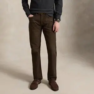 Ralph Lauren Ralph Lauren Hampton Straight Garment-Dyed Jeans Circuit Brown