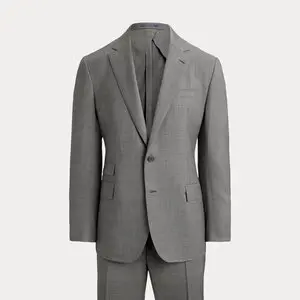 Ralph Lauren Kent Hand-tailored Sharkskin Suit - Medium Grey
