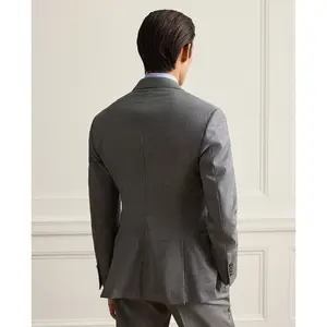 Ralph Lauren Kent Hand-tailored Sharkskin Suit - Medium Grey