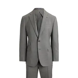 Ralph Lauren Kent Hand-tailored Sharkskin Suit - Medium Grey
