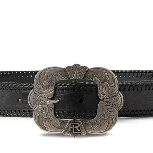 Ralph Lauren Tooled-buckle Embossed Vachetta Belt