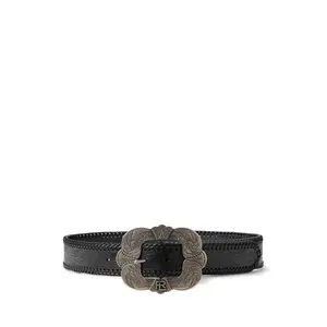Ralph Lauren Tooled-buckle Embossed Vachetta Belt