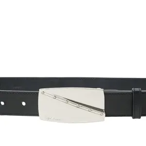 Ralph Lauren Abstract-plaque-buckle Leather Belt