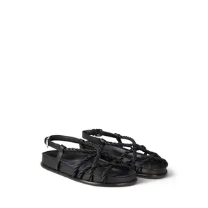Ralph Lauren Nolen Lambskin Rope Sandal