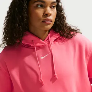 Nike Phoenix Fleece Oversized Pullover Hoodie - Pink