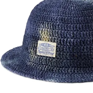 Ralph Lauren Hand-painted Straw Bucket Hat