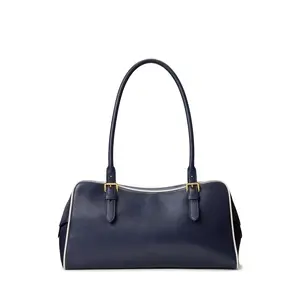 Ralph Lauren Leather Large Marcy Zip Satchel