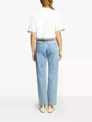 Cinq À Sept Floral-embellished T-shirt - White