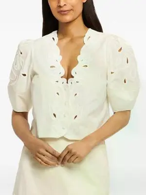 Cinq À Sept Paisley Embroidered Blouse - Neutrals
