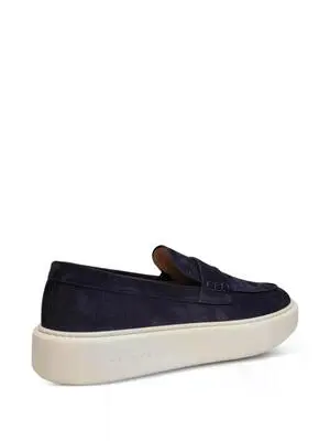 HENDERSON BARACCO Suede Slip-on Loafers - Blue