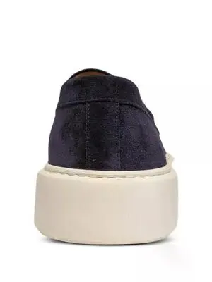 HENDERSON BARACCO Suede Slip-on Loafers - Blue