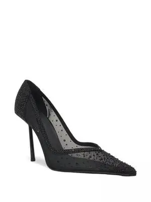 LE SILLA Crystal-embellished Mesh Heeled Pumps