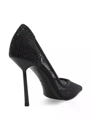 LE SILLA Crystal-embellished Mesh Heeled Pumps
